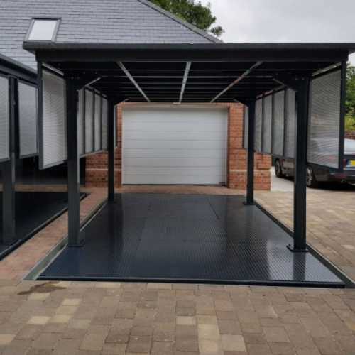Portable Double Deck Hydraulic Car Lift On-Ground Vertical Lift Tables ...