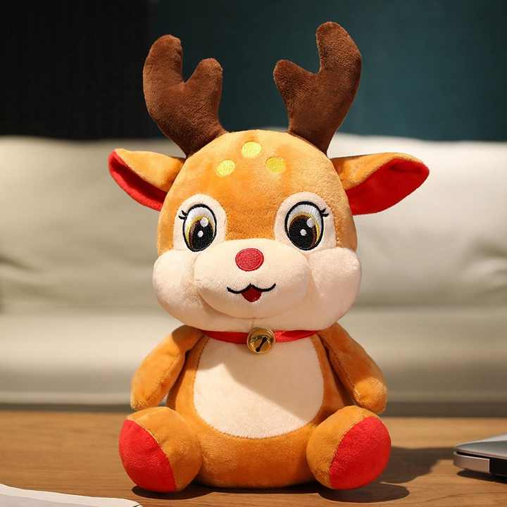 Hot Sale Festival Christmas Santa Claus Reindeer Rudolf Rein Deer Plush ...