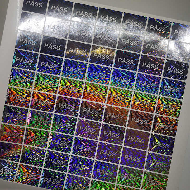 Custom Transparent PET Hologram Overlay Stickers for Security