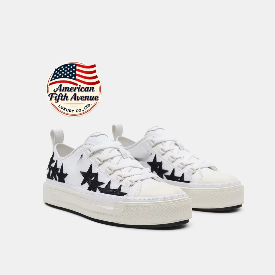 Stars Court High End Luxury Retro Decal Fashion Design Canvas Shoes ...