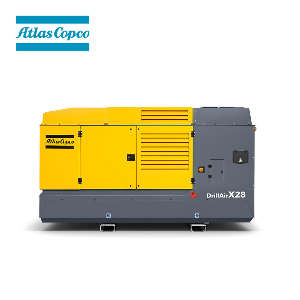 Atlas Copco's 15-30bar Large High-pressure diesel Screw air Compressor ...