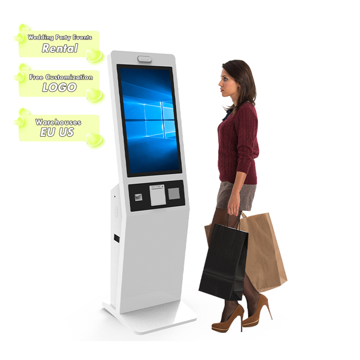 Touch Display Electronic Queue Management System with Ticket Printer ...