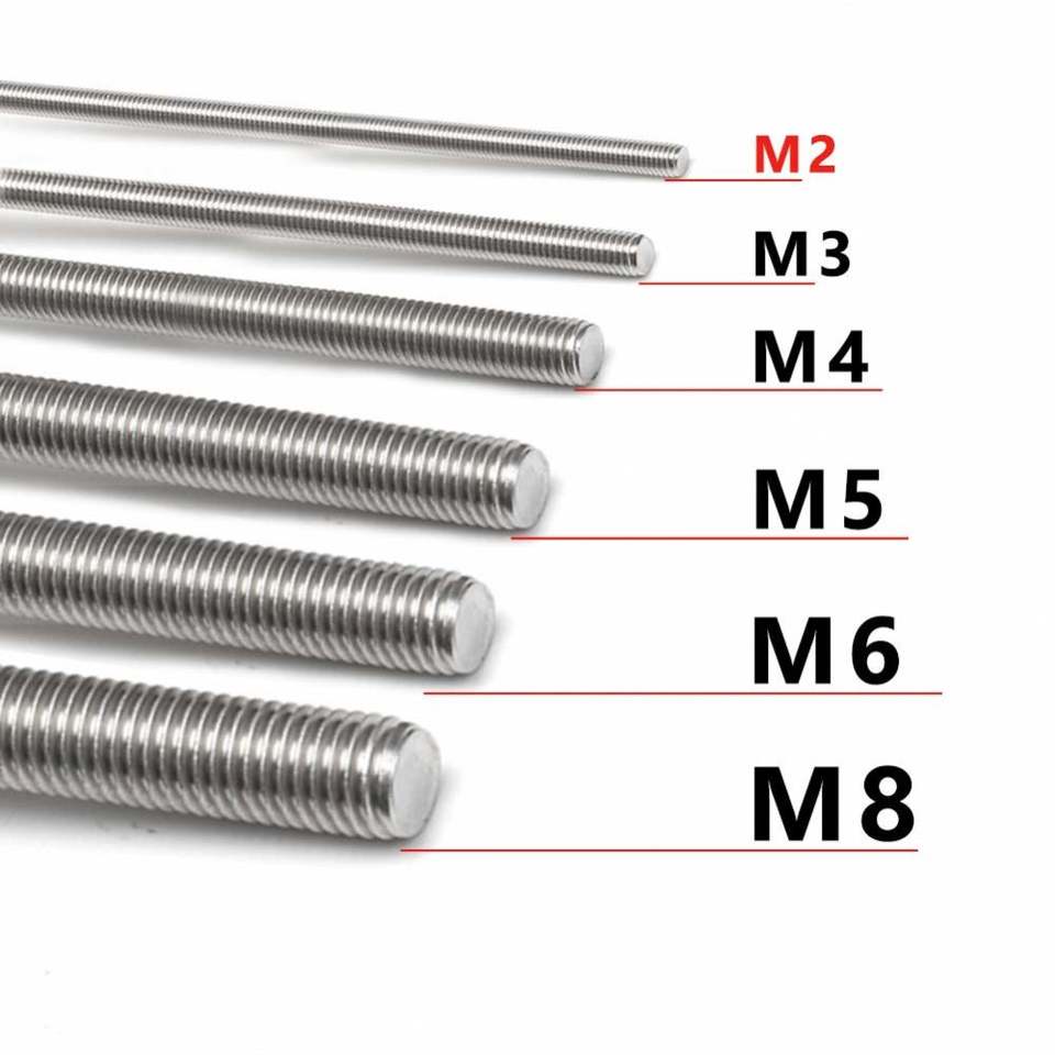Professional Customized DIN 975 201 304 316 Stainless Steel Threaded ...