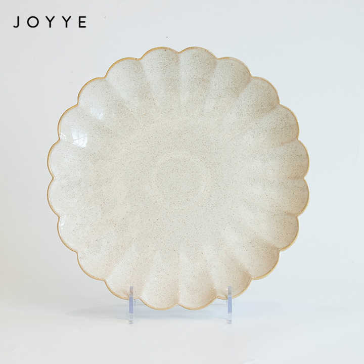 Joyye Spring Style Wedding Beige Plates Sets Dinnerware Ceramic ...