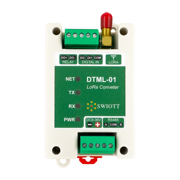 DTML01 RS485 Industrial Data Acquisition Digital Input LoRaWAN and CAT1 4G Transmission Wireless ...
