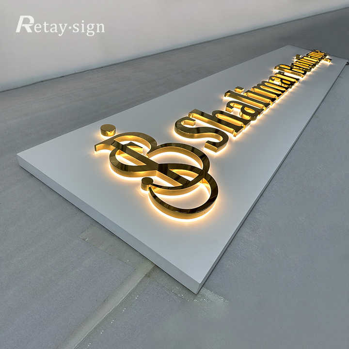 Custom Logo Board - Outdoor LED Light Acrylic Steel Channel