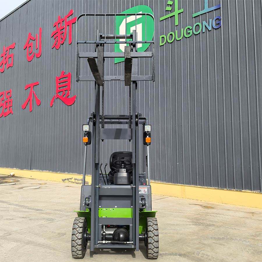 Mini Electric Forklift Battery Powered Warehouse Small Fork Lift Truck ...
