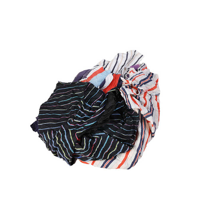100% Cotton Cut Reused Clothes Rags 25kgs Colored Mixed Cotton t Shirt ...