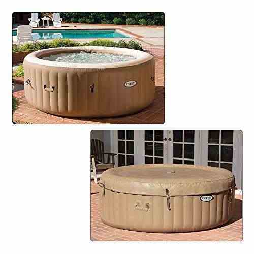INTEX 28426 Size 196x71cm 4-6 Person Bubble Massage Purespa Pool ...