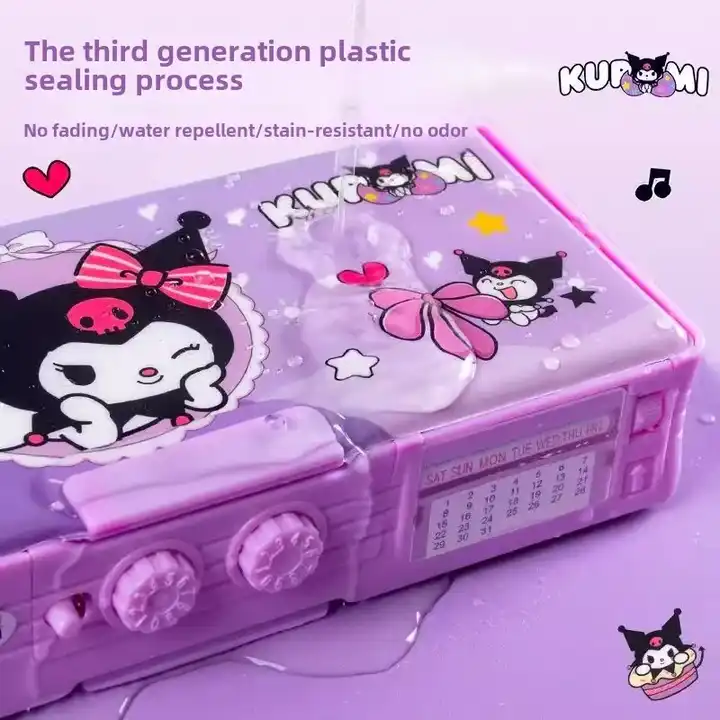 Kuromi Multifunctional Pencil Case with Password Function