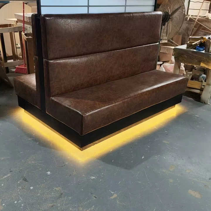 Custom Restaurant Furniture - Booth Seating with Lighting
