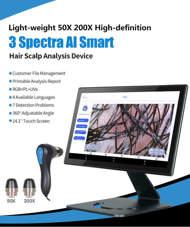 2026 New Analysis Machine for Head Spa Trichoscope Ai Hair Analysis ...