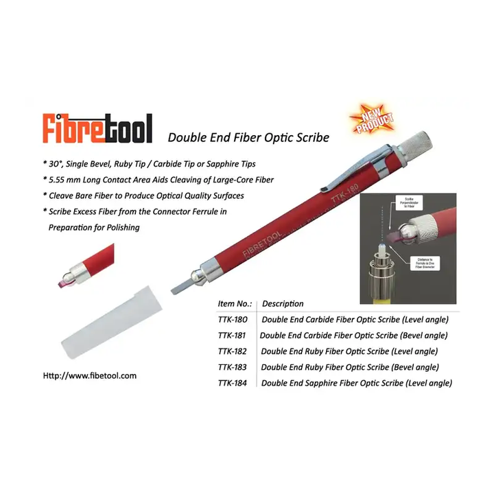 Factory Outlet TTK-180 Fiber Optic Preparation Tools Double End Carbide ...