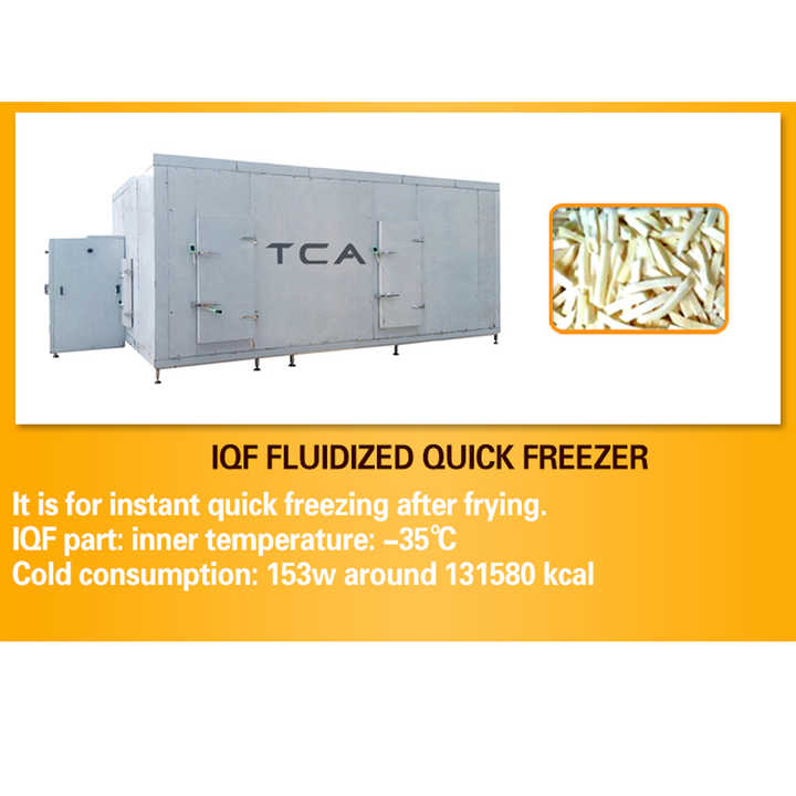 TCA fully automatic steam peeling hydro cutting potato frozen french ...