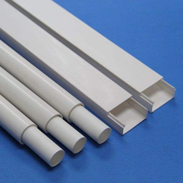 Self Adhesive Trunking Cable Duct Cable Raceways Conduit PVC Fitting