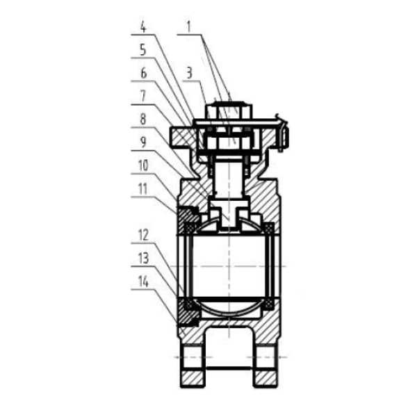 Stainless steel AISI 316 Ball Valve DNOVA BV3232P-FP-Fb-ISO-H 16 bar ...