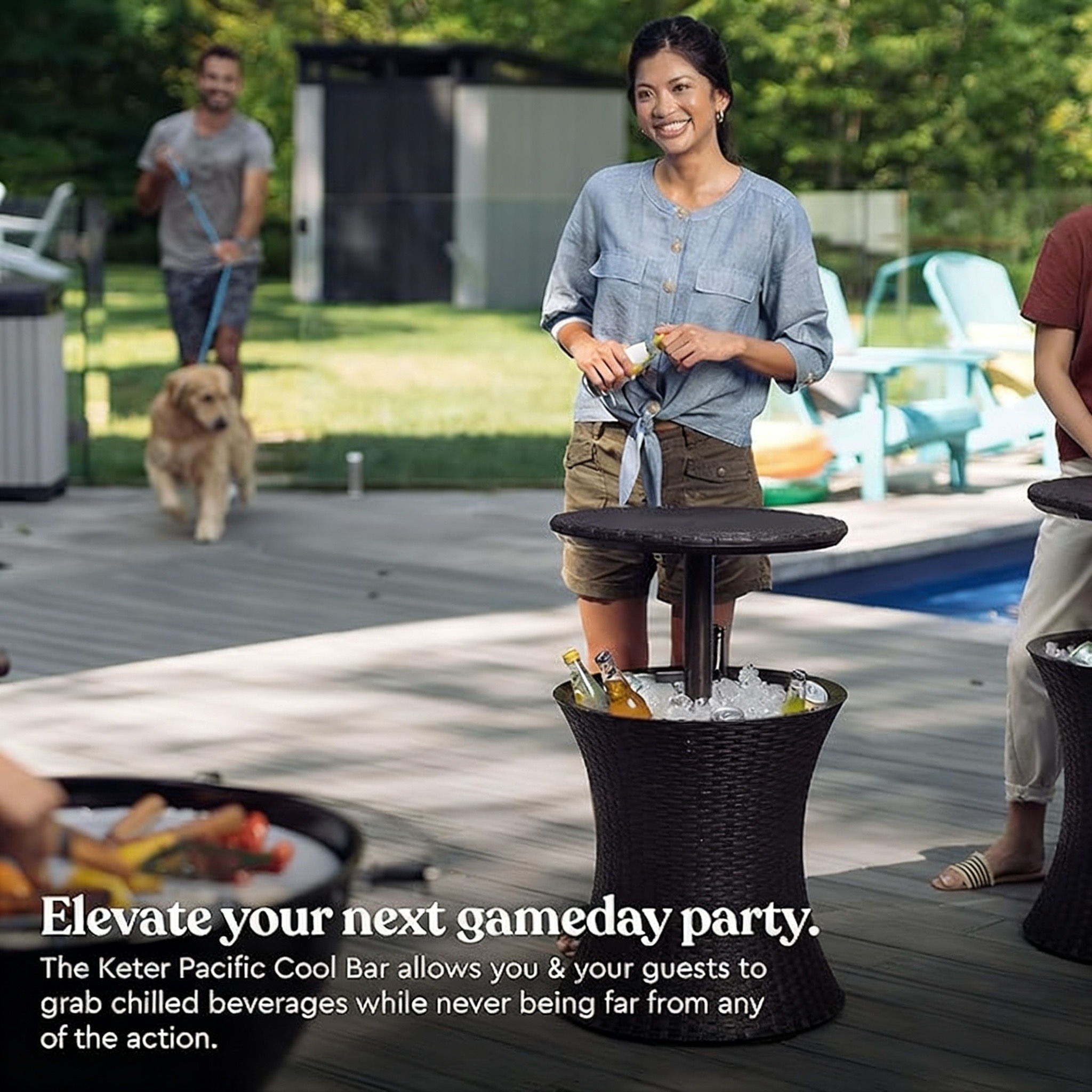 Crafted Elegance: Stylish outdoor cooler side tables for Outdoor Spaces