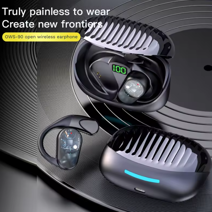 New OWS90 True Wireless Earphones Big Battery Life Stereo Sports Travel ...