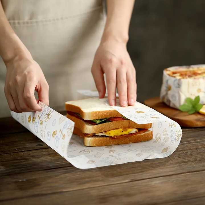 Food Grade Greaseproof Flexography Printable Sandwich Paper for Cake ...