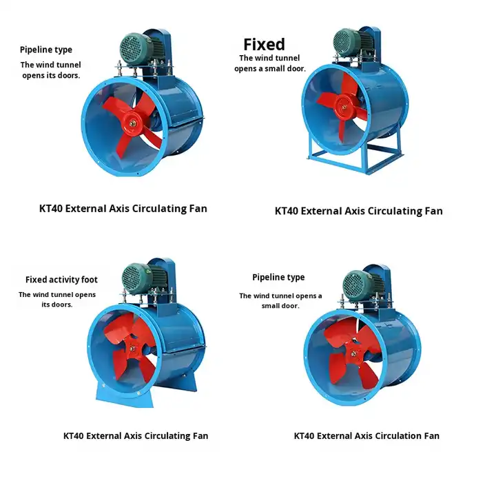 Kt40-5 # Electric Motor Ball External Fixed-Type Movable Foot Axial Flow Fan High-Temperature ...