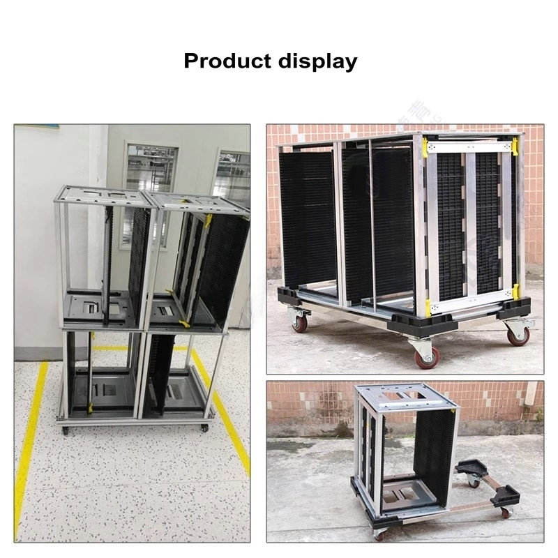 SMT Loading Unloading Rack Anti-static Material Stainless Steel Engine ...