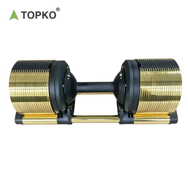 TOPKO Adjustable Dumbbell Set 26kg/34kg/42kg Free Weight with Anti-Slip ...