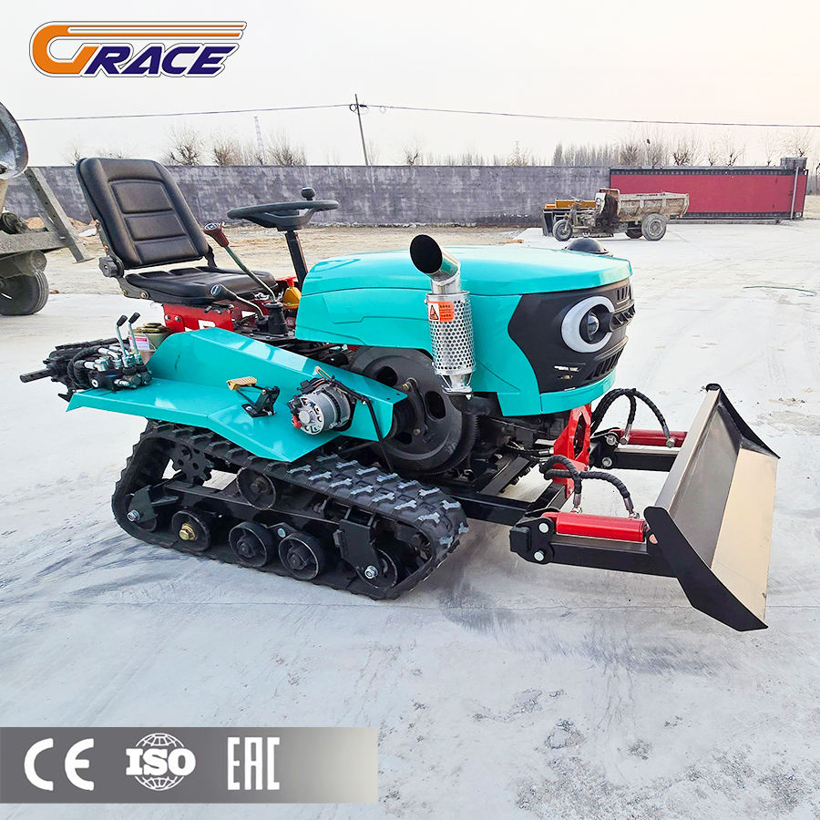 Crawler Tractors Remote-controlled Cultivator Crawler Rotary Tiller ...