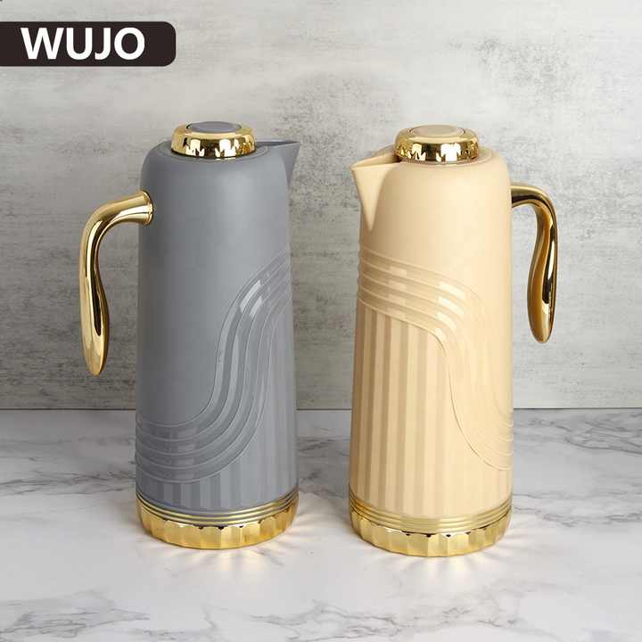 WUJO Insulated Thermal Vacuum Jug - 1L Arabic Coffee Pot