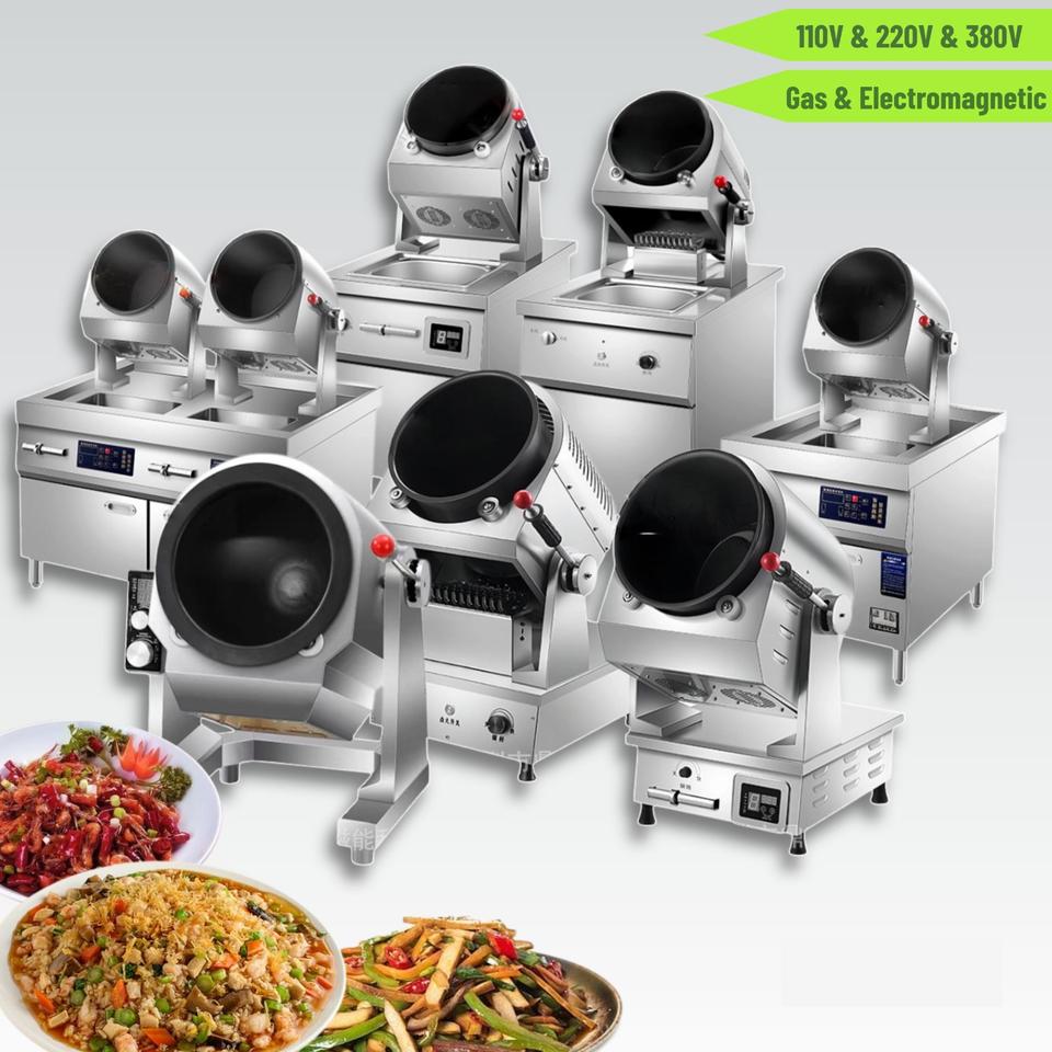 Commercial Cooking Robot Drum Cooking Machine - Automatic Fried Rice Wok