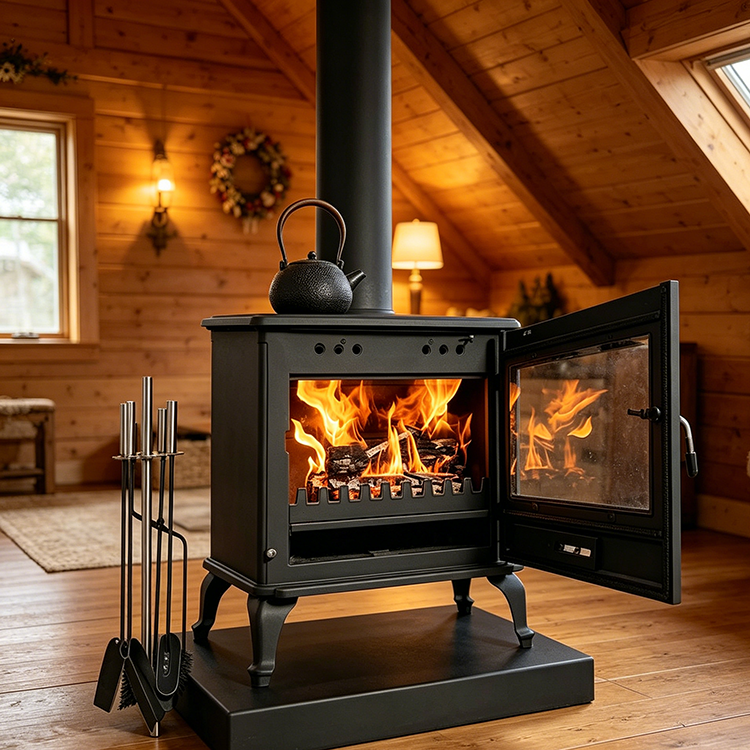 2026 High Quality Wood Burning Cast Iron Stove Door Indoor Fireplace ...