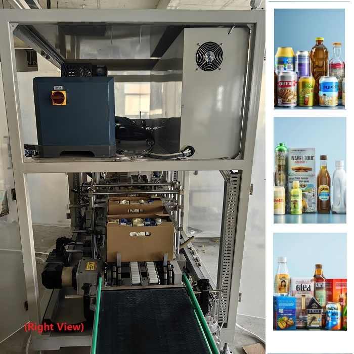 Wrap Around Case Packer with Hot Melt Glue | Automatic Case Packaging Machine for Sealing ...