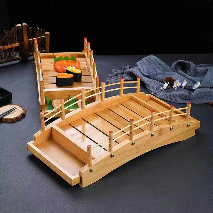 Arch Bridge Sushi Boat Tray Bridge Arched Bottom Sushi Sashimi ...