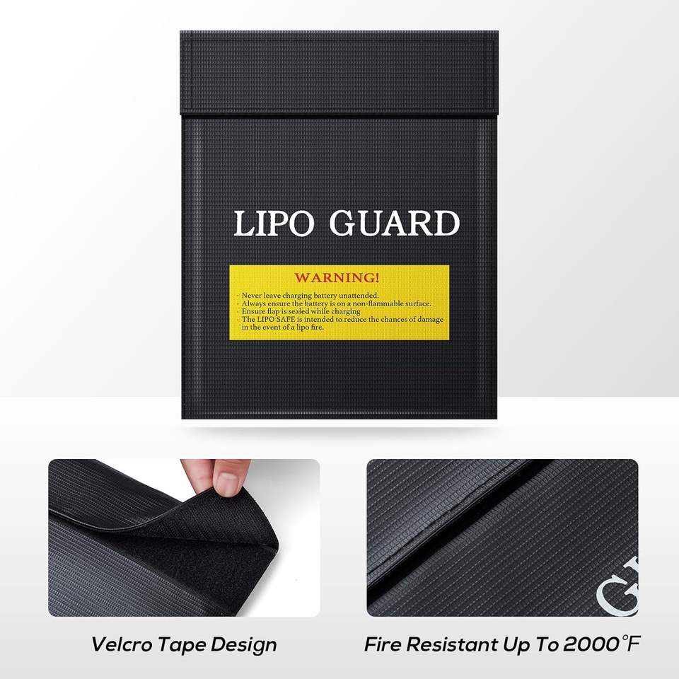 PAWBOSE Lipo Safe Bag Fireproof Explosion-Proof Lipo Battery Bag for ...