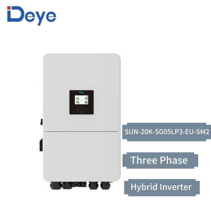 Solar Inverter Deye SUN-20K-SG05LP3-EU-SM2 Three Phase 20KW Hybrid Inverter 20 KW Low Voltage ...