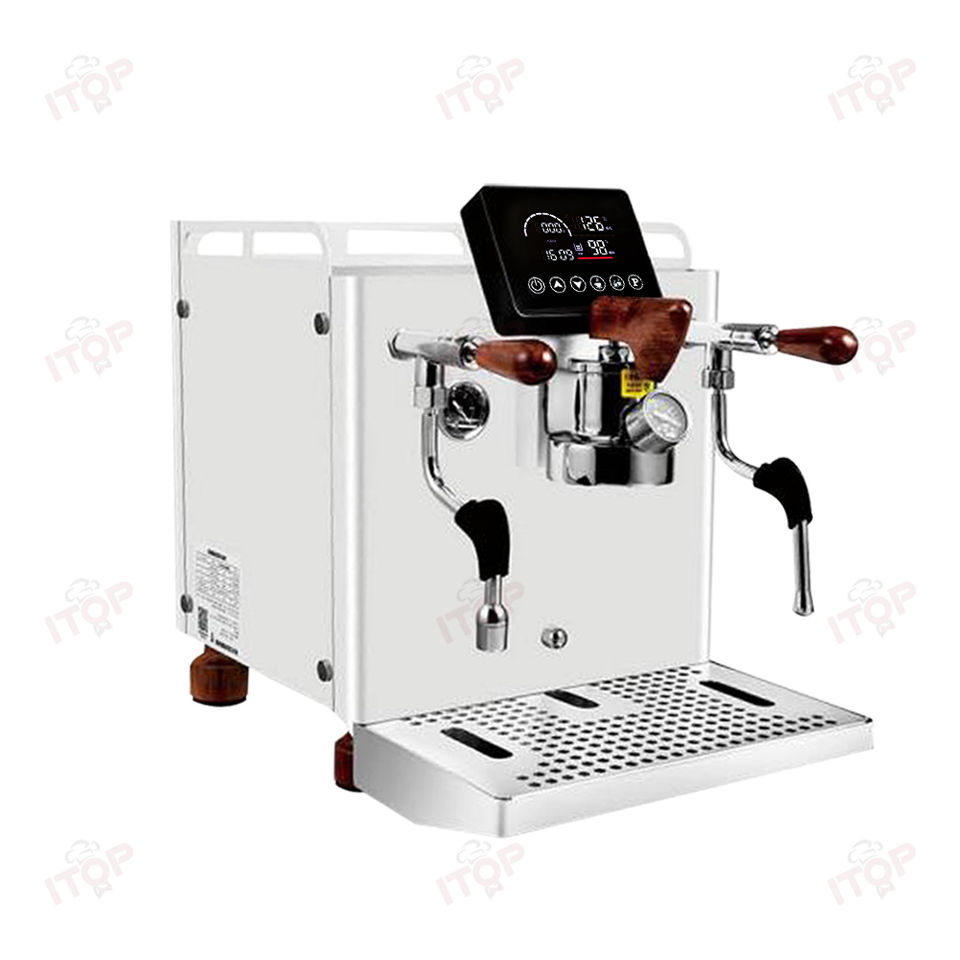 Commercial Semi-automatic Coffee Machine Espresso Bean to Cup Copper ...