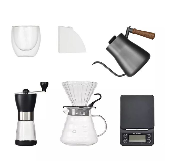 Koffiezetapparaten En Waterkoker Set - Portable Travel Coffee