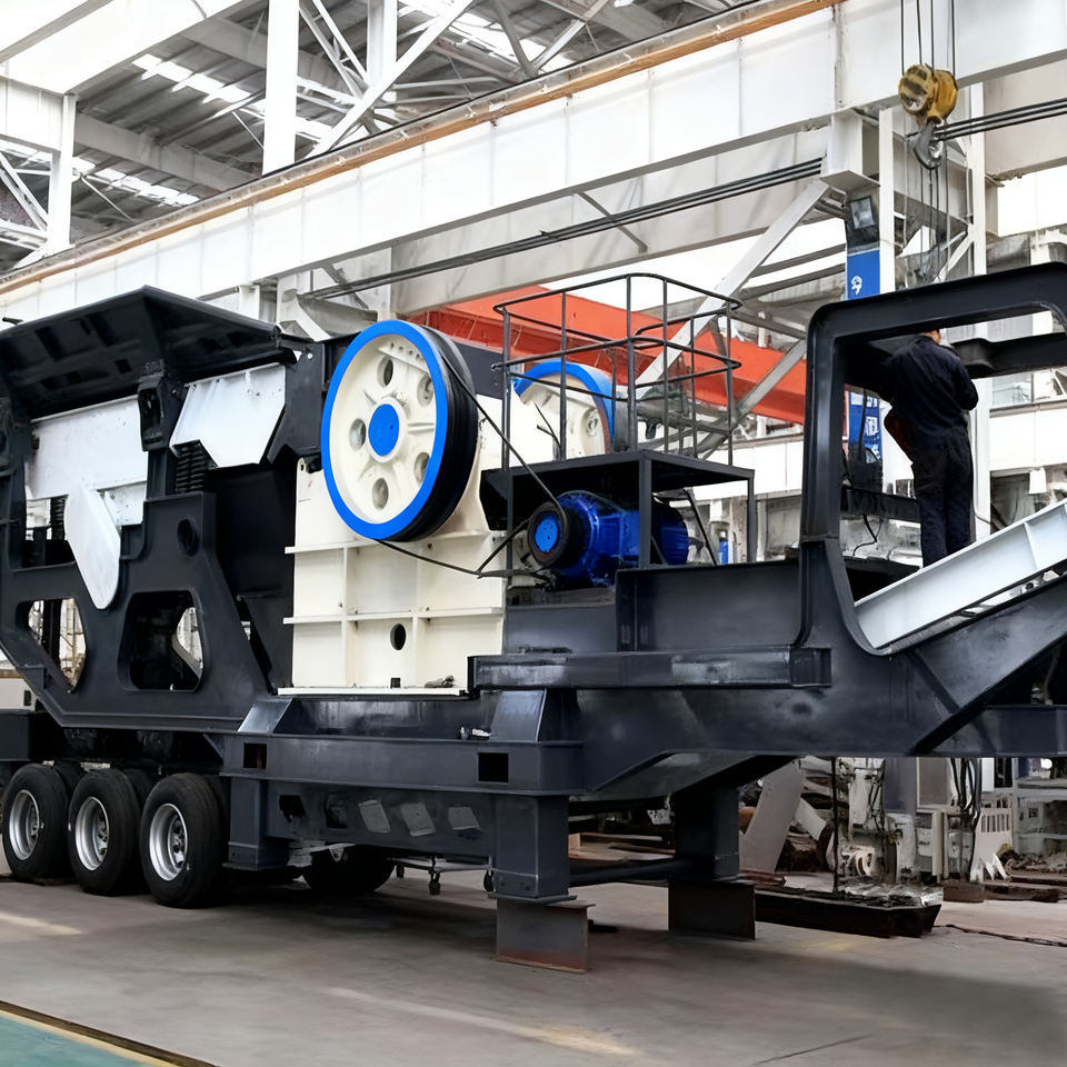 Portable AC Motor Automatic Jaw Crusher with Gear and Wheels for High ...