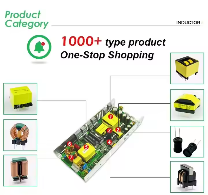 PQ2016 PQ2620 PQ2625 400uh 12V 24V 3A 100W High Frequency Transformers