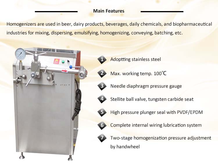 Yogurt High Pressure Homogenizer Laboratory Handheld Milk Homogenizer ...