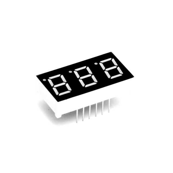 3 Digit Seven Segment Display - 0.4 LED Module for Advertising