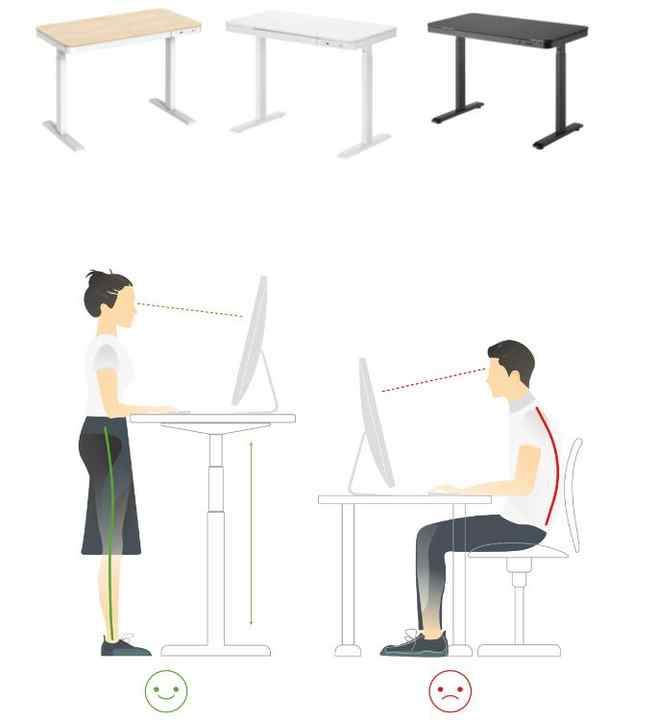Desk - Smart Height Adjustable Stand Up, APP Controlled Dual Motor Elec ...