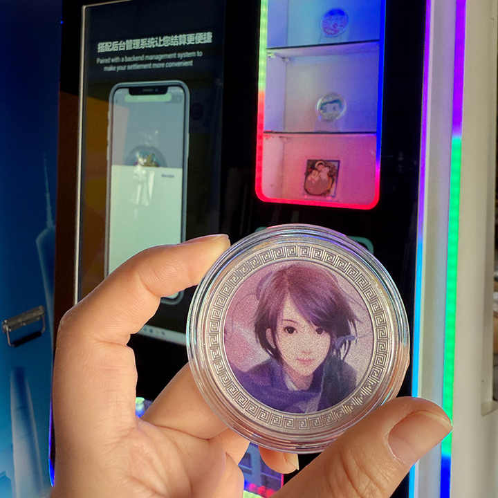 Multi-Functional Automatic Vending Machine for Gold Silver Coin UV ...