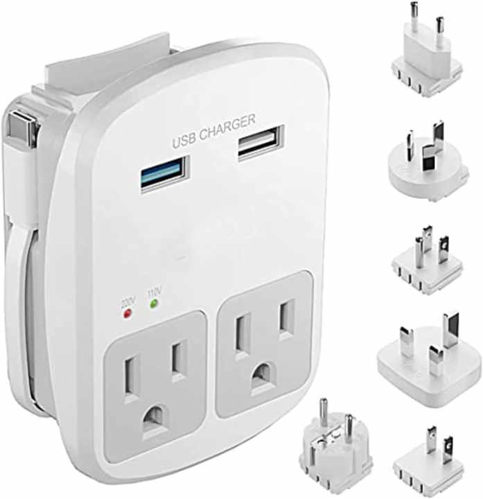 Universal Travel Adapter Kit - Multiport Fast Charge Power USB Wall Charger