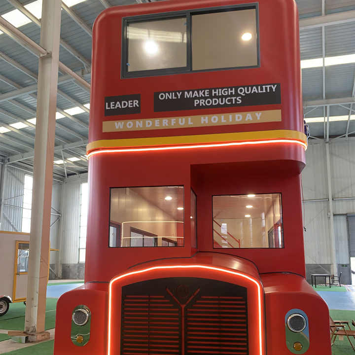 Custom Low Cost Red Double Decker Food Vending Bus Restaurant Mobile ...