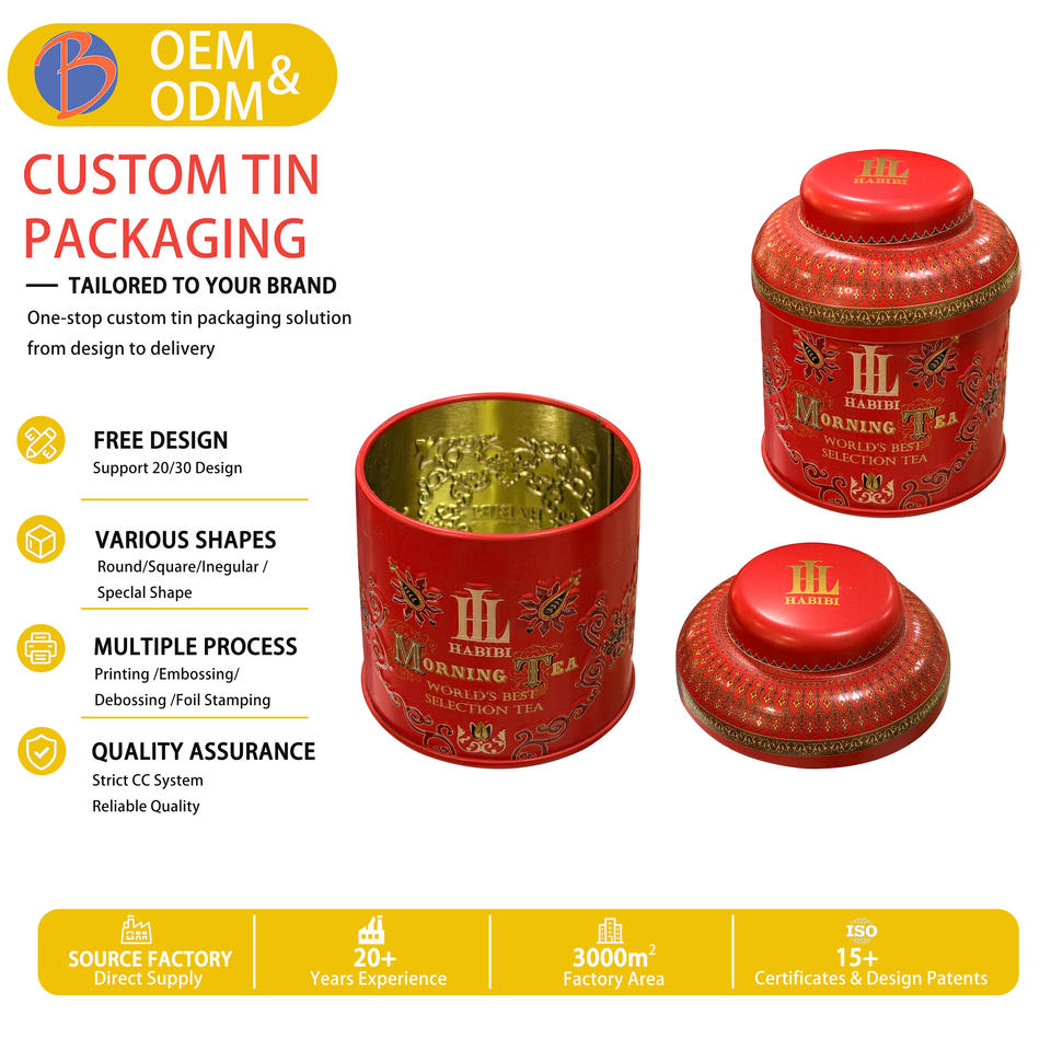 Wholesale Food-grade Moisture-proof Tin Plate Cylinder Metal Tea Tins ...