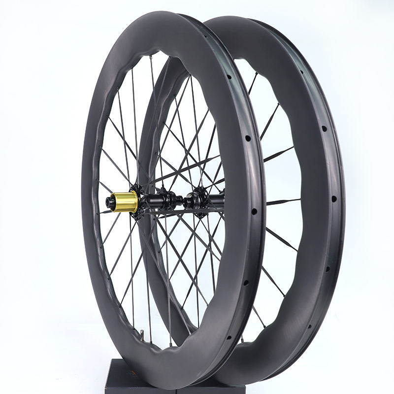 UD Carbon Toray T800 700c Road Bike Wheelset with Disc Brake Tubeless ...