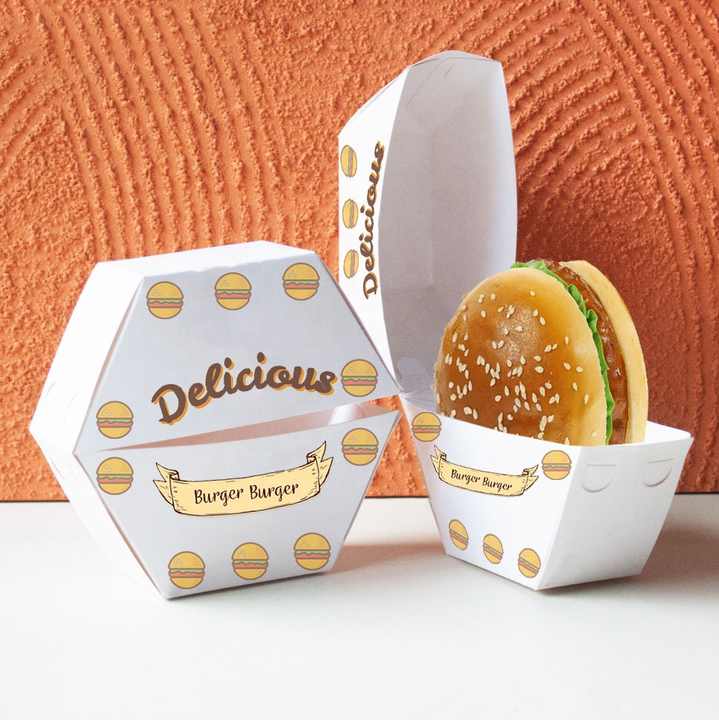 Biyobozunur Take Away yiyecek kutusu tek kullanımlık Fast Food paket ...