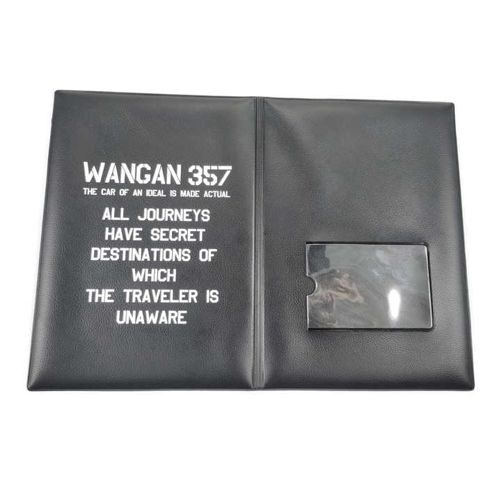 Custom D Leather Bi-Fold A5 Paper Folder - Durable & Stylish