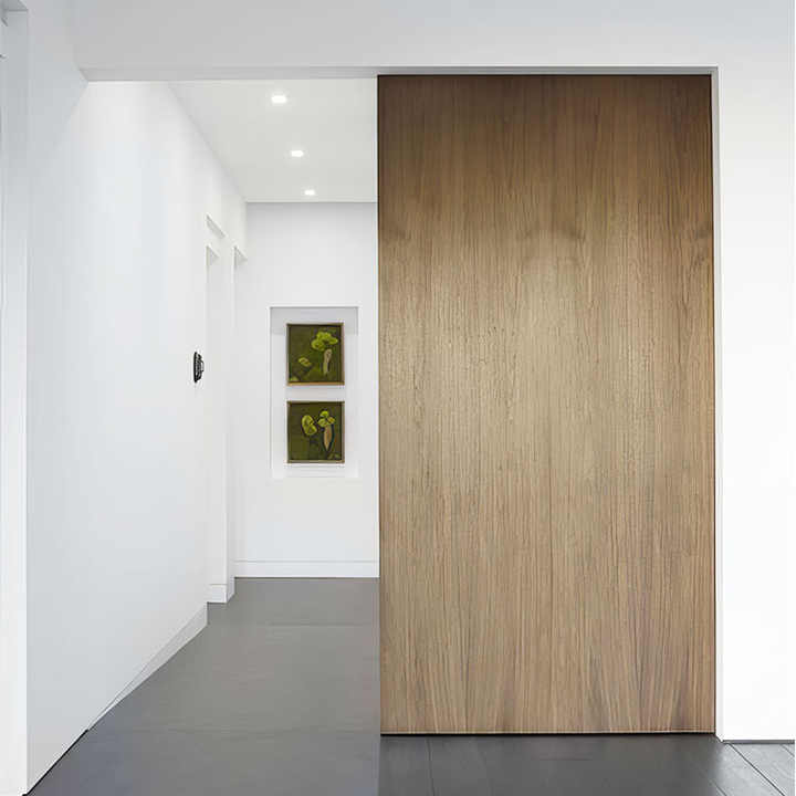 End Floating Sliding Barn Door For Bathroom Interior Frameless Solid ...