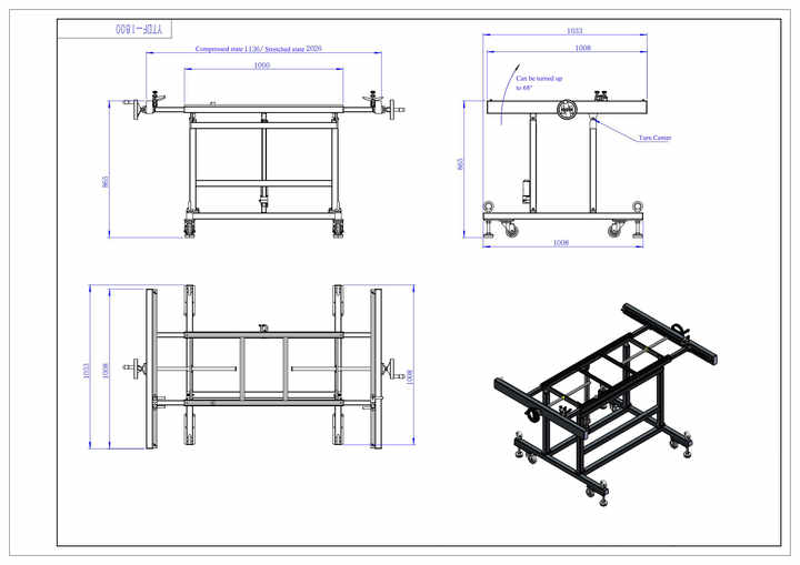 Control Panel Assembly Table - Adjustable & Extendable